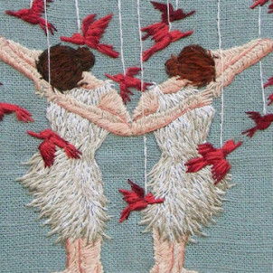 Vibrant Embroideries by Elizabeth Pawle - ArtisticMoods.com