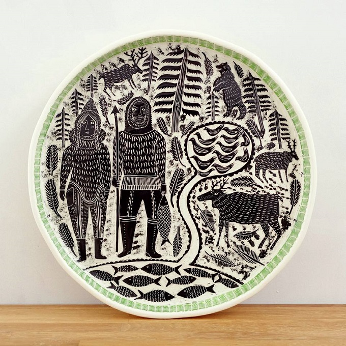 Gorgeous Illustrated Ceramics by Vicky Lindo - ArtisticMoods.com