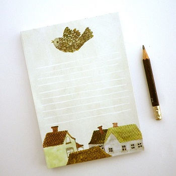 Village Notepad - ArtisticMoods.com
